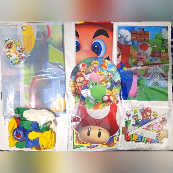 Nintendo | Party Supplies | Super Mario Party Decoration Kit New In ...